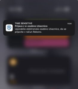 Prijava v storitev prek mehanizmov OnePass-a - Rekono